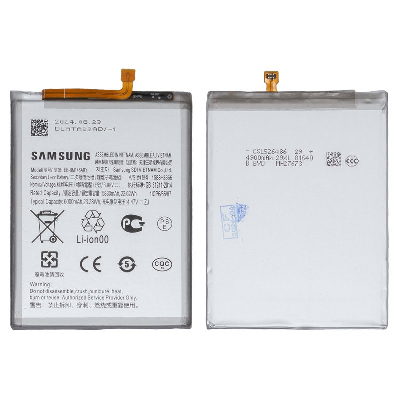 Battery EB-BM146ABY compatible with Samsung M146B Galaxy M14, (Li-ion ...