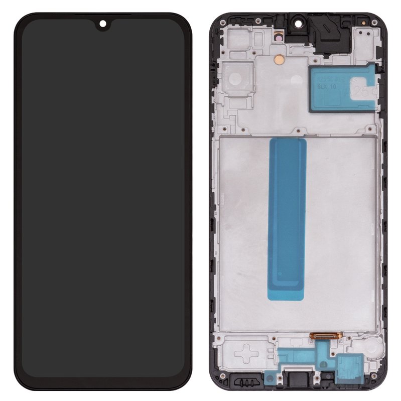 Pantalla LCD puede usarse con Samsung A256 Galaxy A25, negro, con marco ...